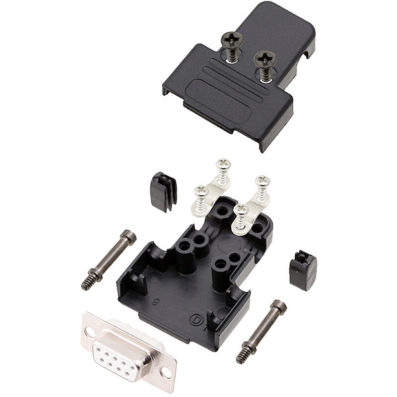 encitech TRI-P-09-DBS-W-K 6355-8036-11 D-SUB Buchsenleisten-Set 180 ° Polzahl: 9 Lötkelch 1 St.