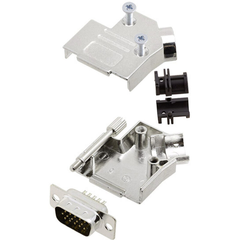 Amphenol L17D45ZK09+L717HDE15P D-SUB Stiftleisten-Set 45 ° Polzahl: 15 ...