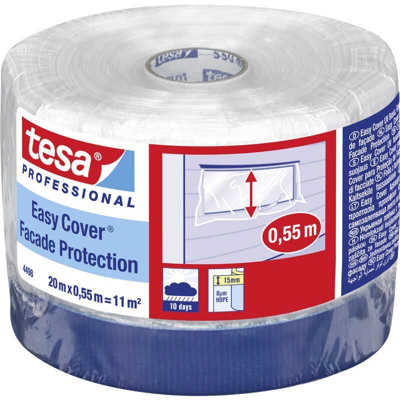 tesa 04498-00000-00 Abdeckfolie tesa Easy Cover® Transparent (L x B) 20 ...