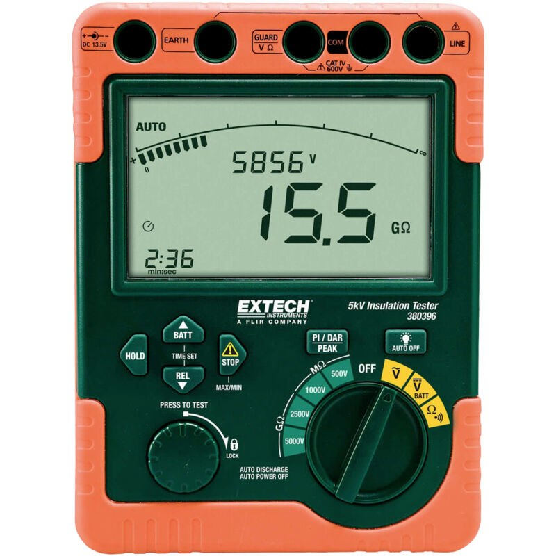 Extech Extech 380396 Isolationsmessgerät 500 V, 1000 V, 2500 V, 5000 V ...