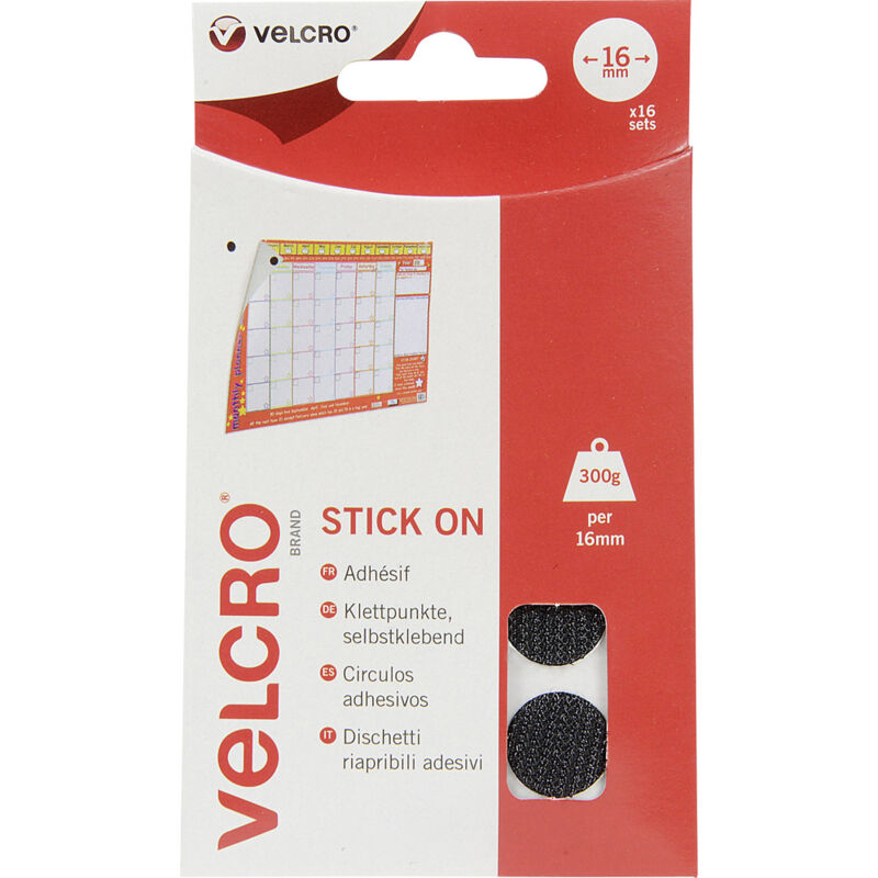 VELCRO® VEL-EC60228 Klettpunkte zum Aufkleben Haft- und Flauschteil (Ø ...