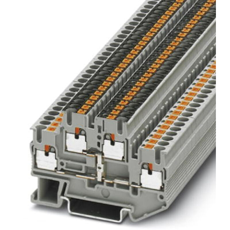 Phoenix Contact 3210583 Doppelstockklemme 5.2 mm Schnellanschluss Grau ...