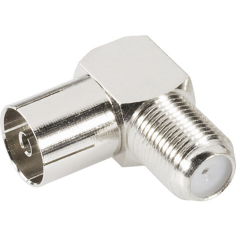 TRU COMPONENTS 1579507 Koax-Adapter Koax-Buchse - F-Buchse 1 St.