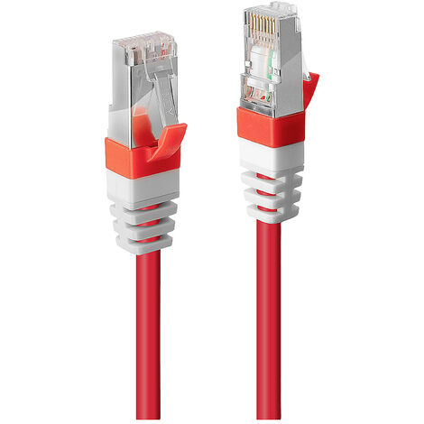 LINDY 45387 RJ45 Netzwerkkabel, Patchkabel CAT 6a S/FTP 3.00 m Rot 1 St.