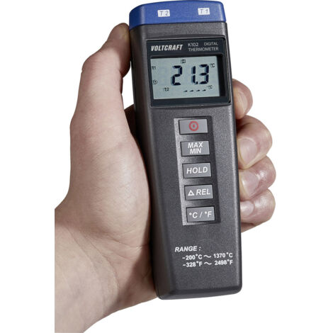 VOLTCRAFT K102 Temperatur-Messgerät -200 - +1370 °C Fühler-Typ K