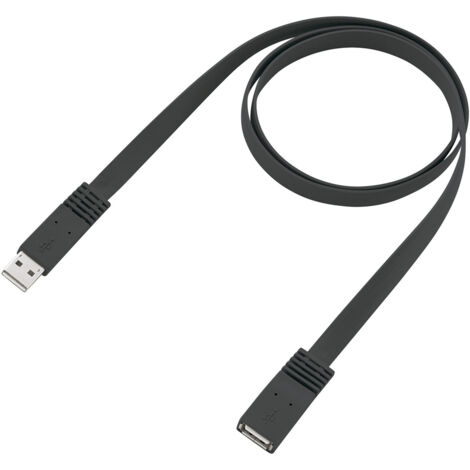 Renkforce USB-Kabel USB 2.0 USB-A Stecker, USB-A Buchse 2.00 m Schwarz ...