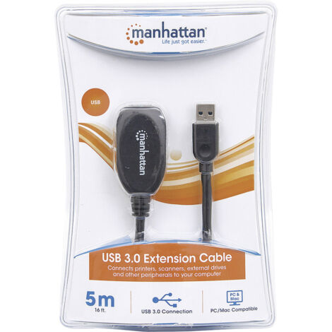 Manhattan USB-Kabel USB 3.2 Gen1 (USB 3.0 / USB 3.1 Gen1) USB-A Stecker ...