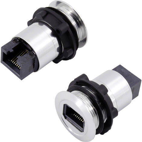 TRU COMPONENTS RJ45-02 RJ-Einbaubuchse RJ45 CAT5 8/8 1417396 Buchse ...