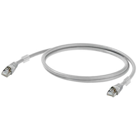 Weidmüller 1165940040 RJ45 Netzwerkkabel, Patchkabel CAT 6a S/FTP 4.00 m Grau UL-zertifiziert 1 St.
