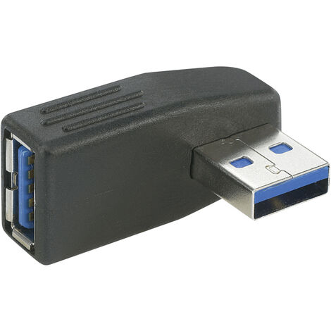renkforce USB 3.0 Adapter A-Stecker zu A-Buchse 90° seitlich nach links ...