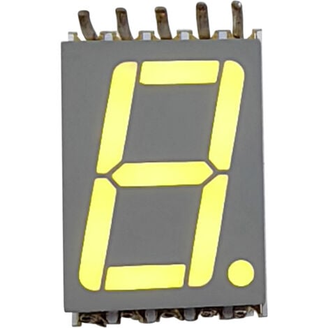 TRU COMPONENTS SMD-LED Gelb 10 mcd Einzelziffer-Display