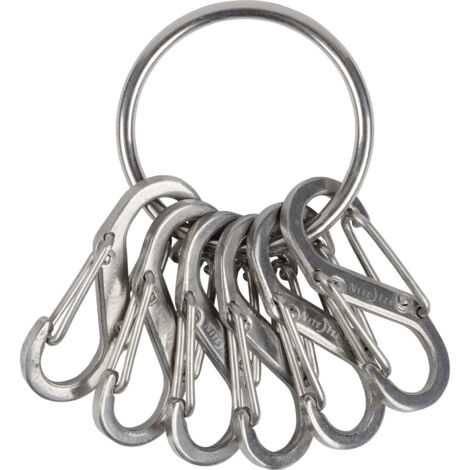 NITE Ize Schlüsselring NI-KRGS-11-R3 KeyRing 6 S-Biner Silber 1 St.