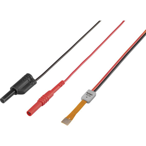 VOLTCRAFT MB-702 Batterie Messadapter - gerade Schwarz, Rot