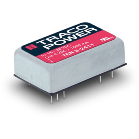 TracoPower TEN 8-2411 DC/DC-Wandler, Print 24 V/DC 5 V/DC 1.5 A 8 W Anzahl Ausgänge: 1 x Inhalt 1 St