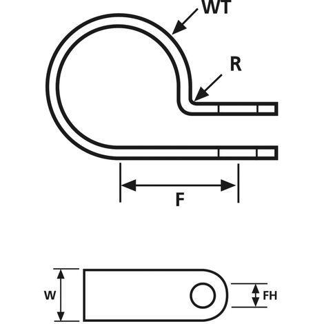 HellermannTyton H5P-HS-BK Befestigungsschelle schraubbar 211-60004 Bündel-Ø-Bereich 9.50 mm (max) h