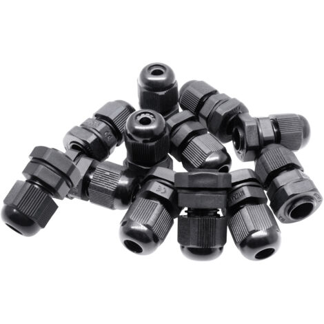 Quadrios 2102CA126 Kabelverschraubung Sortiment M12 PA66 Schwarz 1 Set