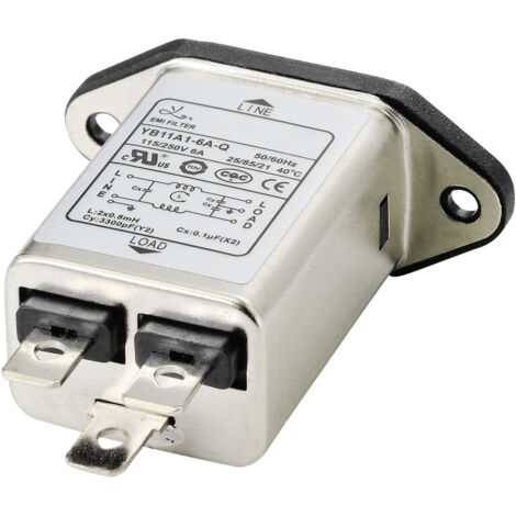TRU COMPONENTS TC-10101412 Netzfilter mit Kaltgerätebuchse 250 V/AC 6 A ...