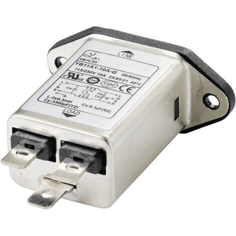 TRU COMPONENTS TC-10101440 Netzfilter mit Kaltgerätebuchse 250 V/AC 10 ...
