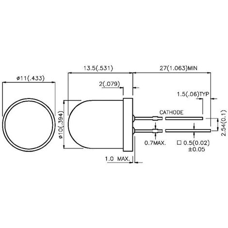Kingbright L-813SRD-B LED bedrahtet Rot Rund 10 mm 200 mcd 60 ° 20 mA 1 ...