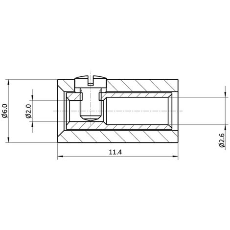 econ connect HOKBL Laborbuchse Buchse, Einbau vertikal Stift-Ø: 2.6 mm ...