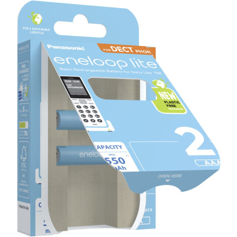 eneloop lite Micro Akku BK-4LCCE/2DE Ni-MH 1,2V / 550mAh