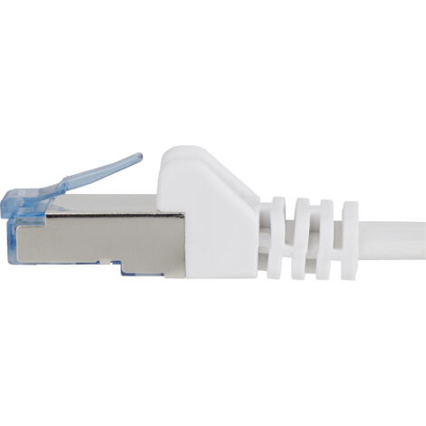 Renkforce RF-4149834 RJ45 Netzwerkkabel, Patchkabel CAT 6a U/FTP 0.25 m Grau hochflexibel, mit Rastn