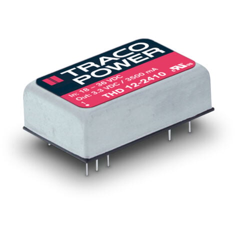 TracoPower THD 12-2422 DC/DC-Wandler, Print 24 V/DC 12 V/DC, -12 V/DC 500 mA 12 W Anzahl Ausgänge: 2