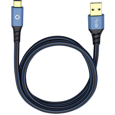 Oehlbach USB-Kabel USB 3.2 Gen1 USB-A Stecker, USB-C® Stecker 3.00 m ...