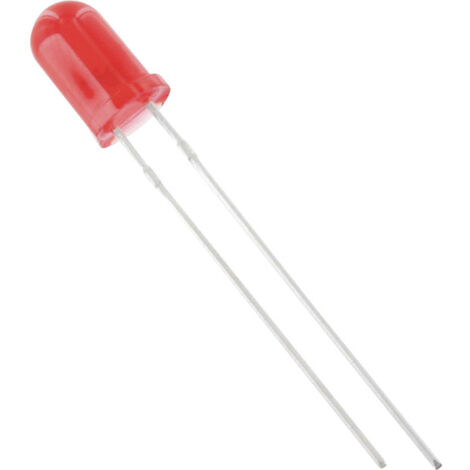 TRU COMPONENTS LED bedrahtet Rot Rund 5 mm 75 mcd 50 ° 20 mA