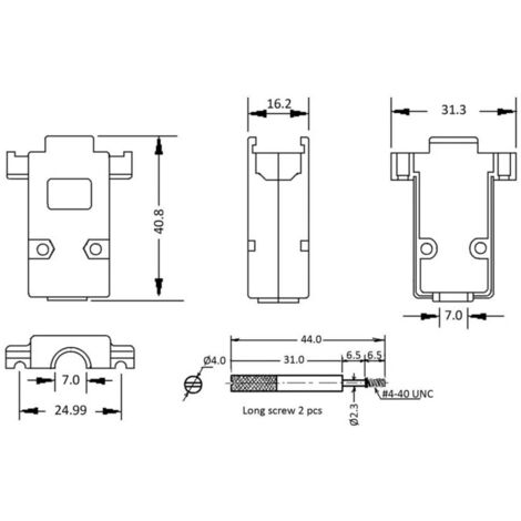 econ connect PH9VL D-SUB Gehäuse Polzahl: 9 Zinkdruckguss 180 ° Metall ...