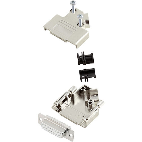 encitech D45PK-M-15-DBS-W-K 6355-8009-12 D-SUB Buchsenleisten-Set 45 ° Polzahl: 15 Lötkelch 1 St.