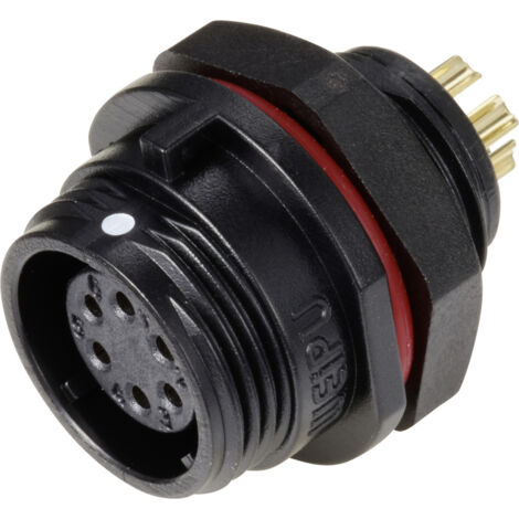 Weipu SP1312 / S 6 Rundstecker Buchse, Einbau Gesamtpolzahl: 6 Serie ...