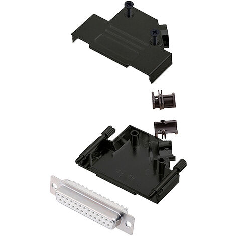 encitech D45ZK25-BK-DBS-W-K 6355-8103-13 D-SUB Buchsenleisten-Set 45 ° Polzahl: 25 Lötkelch 1 St.