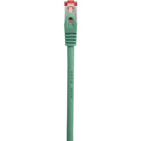 Renkforce RF-5276310 RJ45 Netzwerkkabel, Patchkabel CAT 6 S/FTP 15.00 m Grün mit Rastnasenschutz, ve