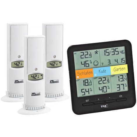 TFA Dostmann Weatherhub SmartHome System Klima@Home Funk-Thermo ...