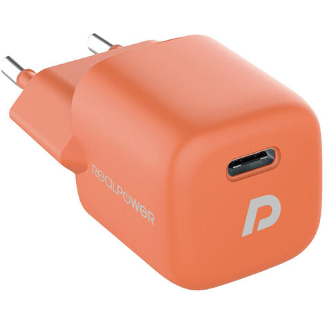 RealPower PB-10000 Power Pack Powerbank 10000 mAh Li-Ion USB, USB-C® Orange