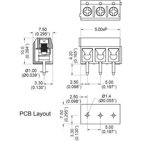 DECA 1216197 Schraubklemmblock 1.50 mm² Polzahl 3 Blau 1 St.