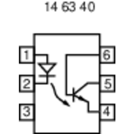 Vishay Optokoppler Phototransistor 4N28 DIP-6 Transistor mit Basis DC
