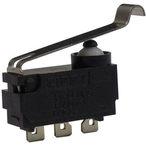 Zippy DW-N3S-04A0A-Z Mikroschalter DW-N3S-04A0A-Z 12 V/DC 3 A 1 x Ein/(Ein) tastend 1 St.