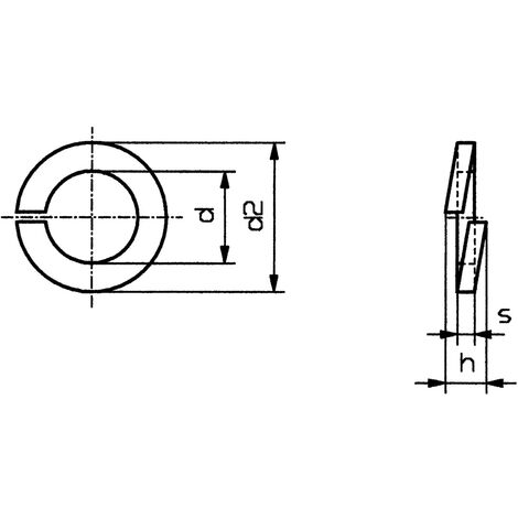 TOOLCRAFT B5 D127:A2K 188667 Federring Innen-Durchmesser: 5.1 mm M5 DIN ...