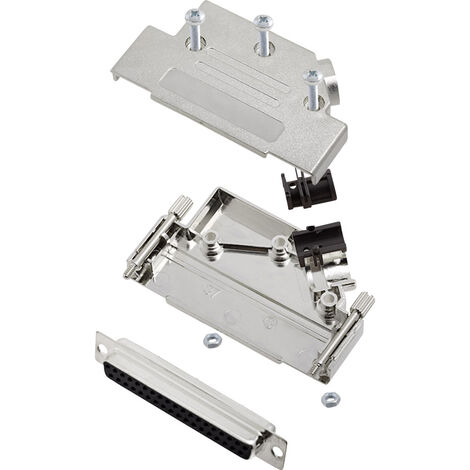 encitech D45PK-M-37-DBS-K 6355-0009-14 D-SUB Buchsenleisten-Set 45 ° Polzahl: 37 Lötkelch 1 Set