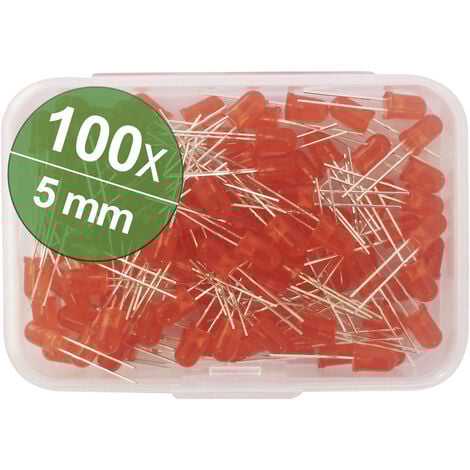 Quadrios LED-Sortiment Rot 5 mm 20 mA 2.0 V