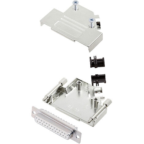 encitech D45ZK25-DBS-W-K 6355-8003-13 D-SUB Buchsenleisten-Set 45 ° Polzahl: 25 Lötkelch 1 St.