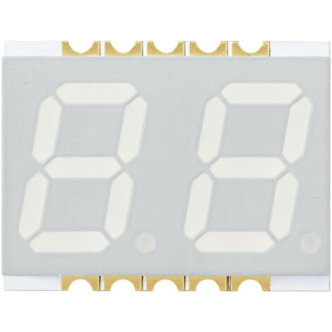 TRU COMPONENTS SMD-LED Gelb 10 mcd Zweiziffern-Display
