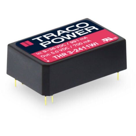 TracoPower THR 3-2423WI DC/DC-Wandler, Print 24 V/DC 3 V/DC 100 mA 3 W Anzahl Ausgänge: 2 x Inhalt 1
