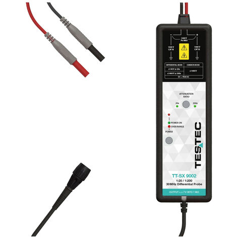 Testec TT-SX 9002 Differential-Tastkopf 30 MHz 20:1, 200:1 1400 V