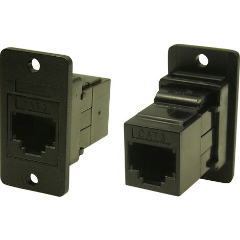 Cliff FM SLIM FT CAT3 RJ11 3.2 HOLE CP30623X1 Adapter, Einbau Schwarz 1 St.