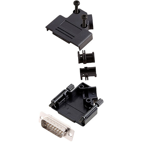 encitech D45PK-P-15-DBP-W-K 6355-8034-02 D-SUB Stiftleisten-Set 45 ° Polzahl: 15 Lötkelch 1 St.