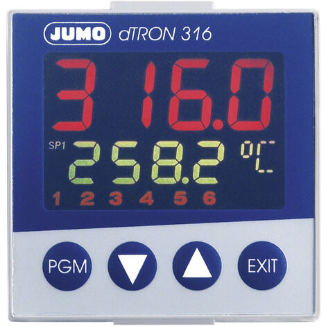 Jumo dTRON 316 PID Temperaturregler Pt100, Pt500, Pt1000, KTY11-6, L, J ...