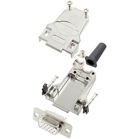 encitech DTZF09-HDS15-W-K 6355-8063-11 D-SUB Buchsenleisten-Set 180 ° Polzahl: 15 Lötkelch 1 St.